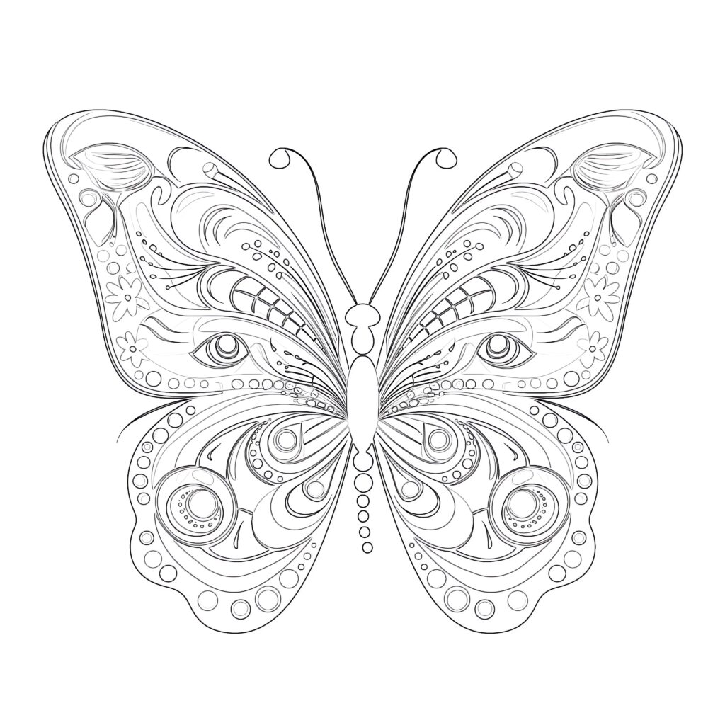Print Butterfly Coloring Pages | Coloring Pages Mimi Panda Print Butterfly Coloring Pages | Coloring Pages Mimi Panda