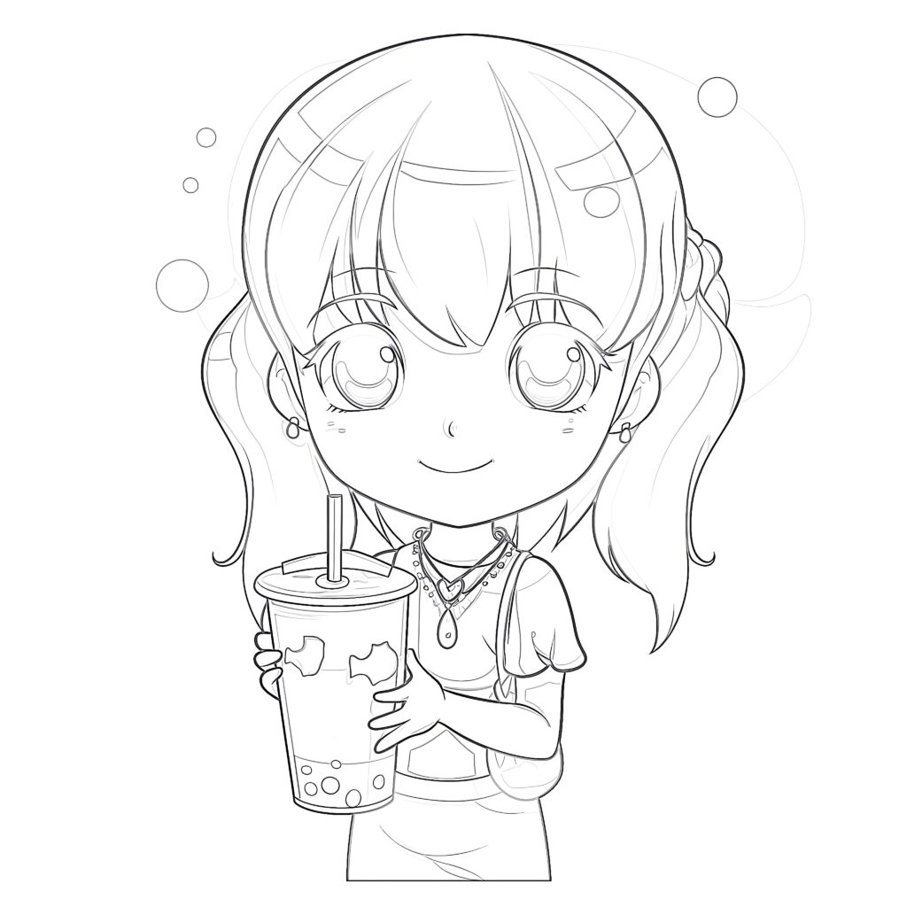 Anime Coloring Pages | Coloring Pages Mimi Panda