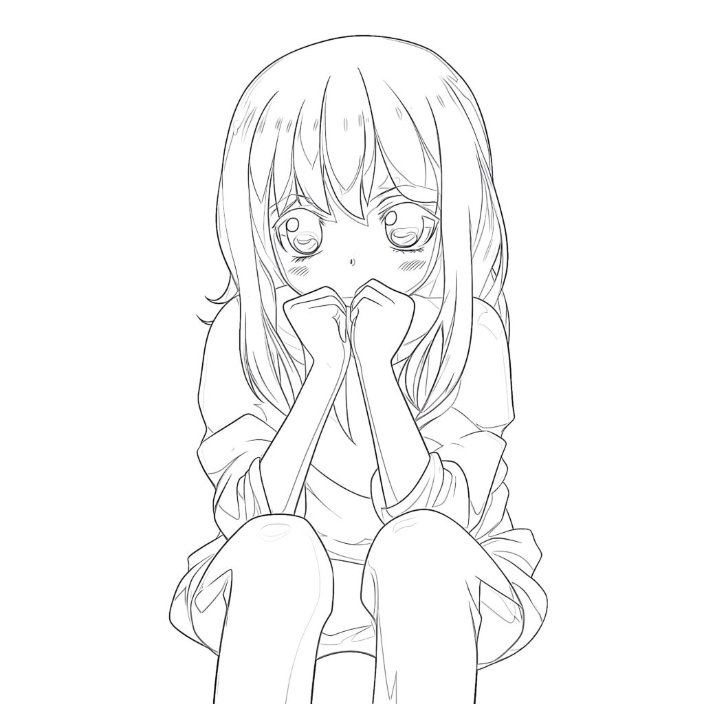 Anime Coloring Pages Free | Coloring Pages Mimi Panda