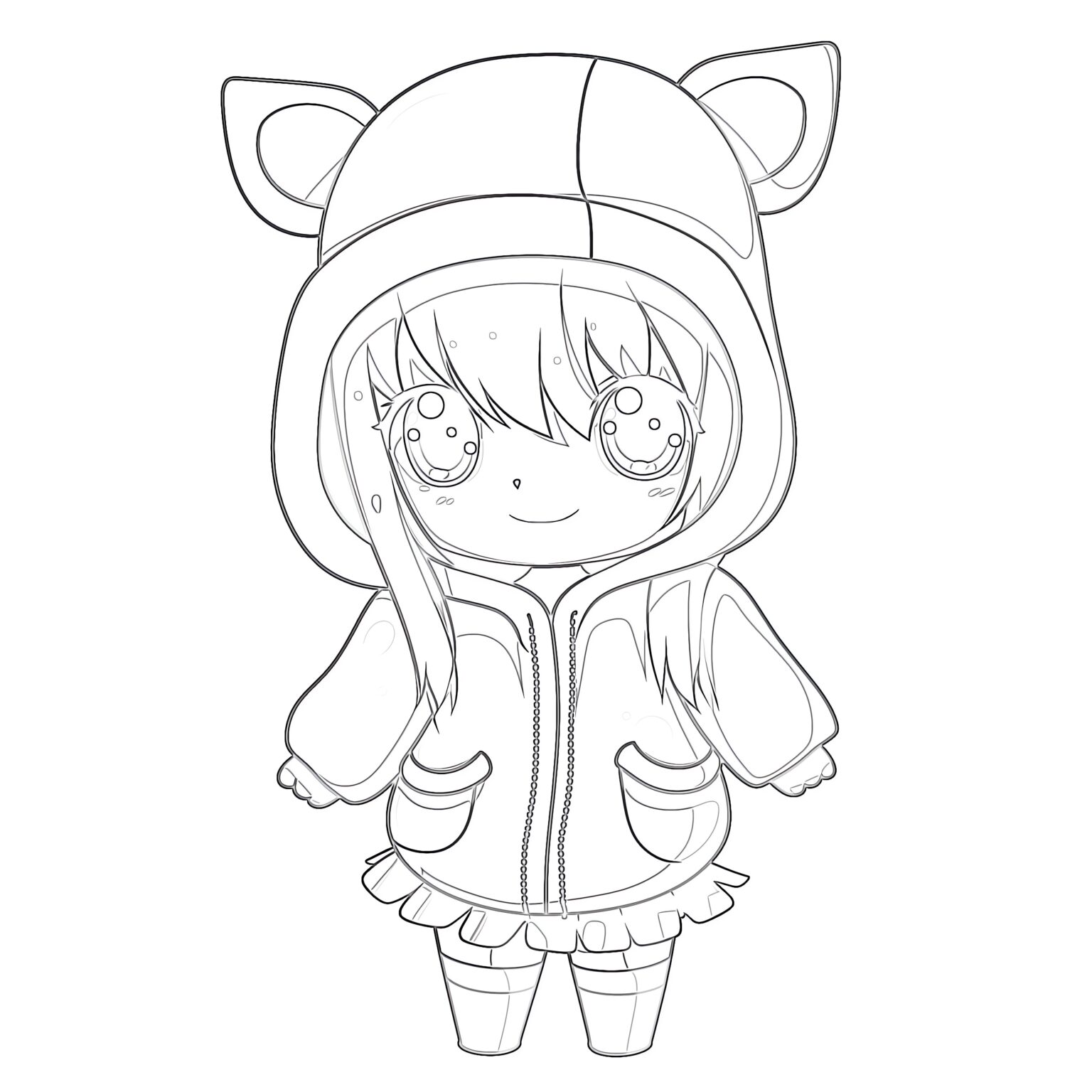 Anime Colouring Pages Free | Coloring Pages Mimi Panda