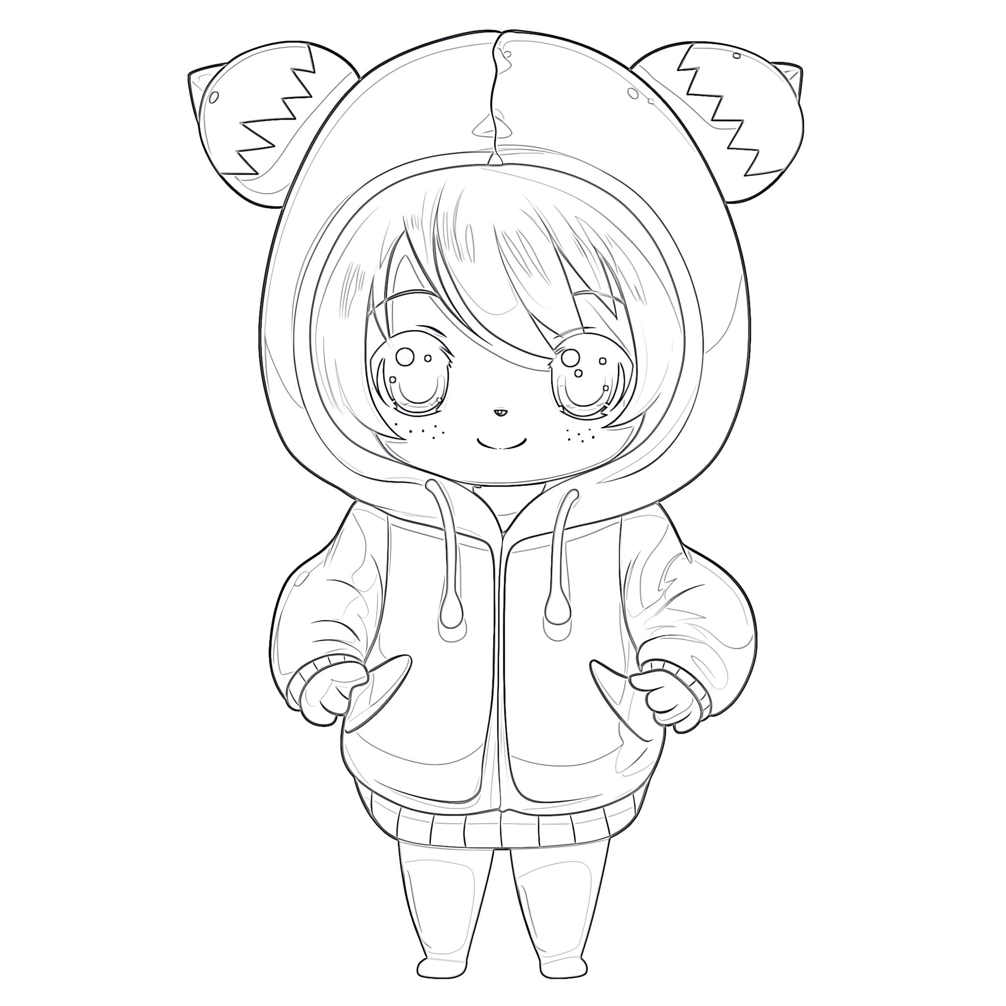 Anime Drawing And Colouring | Coloring Pages Mimi Panda