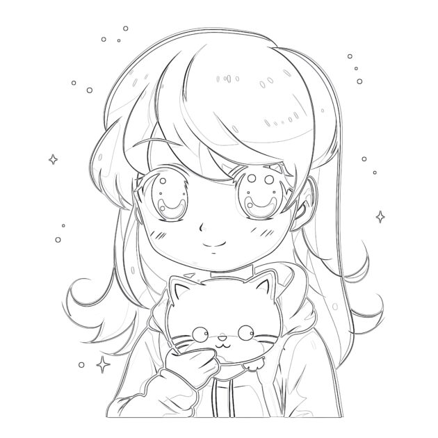 Dessin animé à colorier | Pages à Colorier Mimi Panda