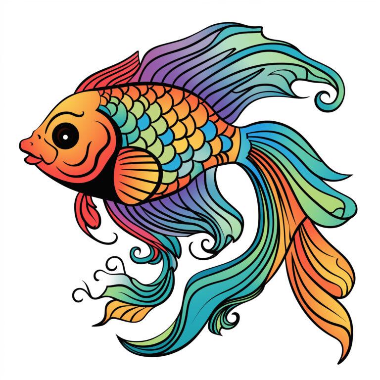Fish Coloring Pages Free Printable | Coloring Pages Mimi Panda