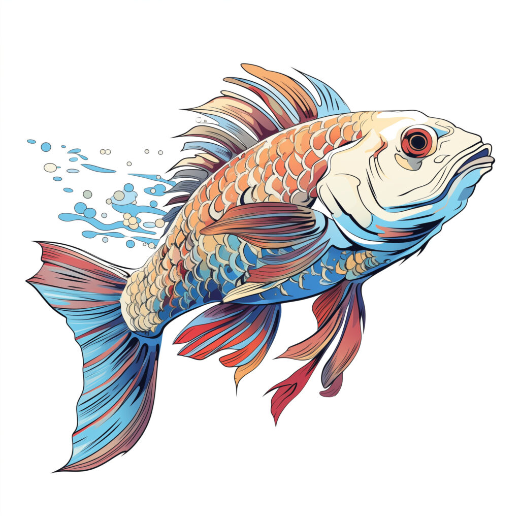 Coloring Pages For Adults Fish | Coloring Pages Mimi Panda