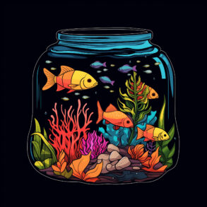 Fish Tank Coloring Page | Coloring Pages Mimi Panda