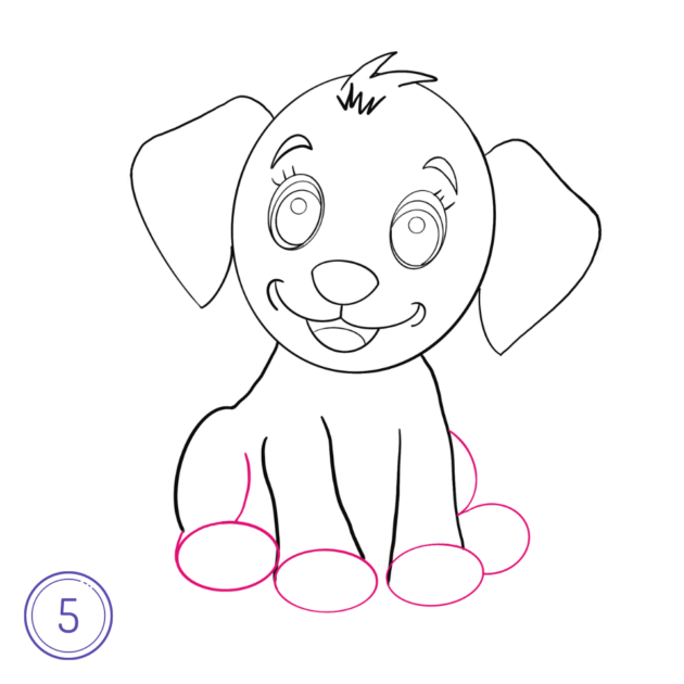 How to Draw a Puppy: A Step-by-Step | How to Mimi Panda
