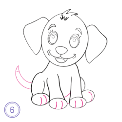 How to Draw a Puppy: A Step-by-Step | How to Mimi Panda