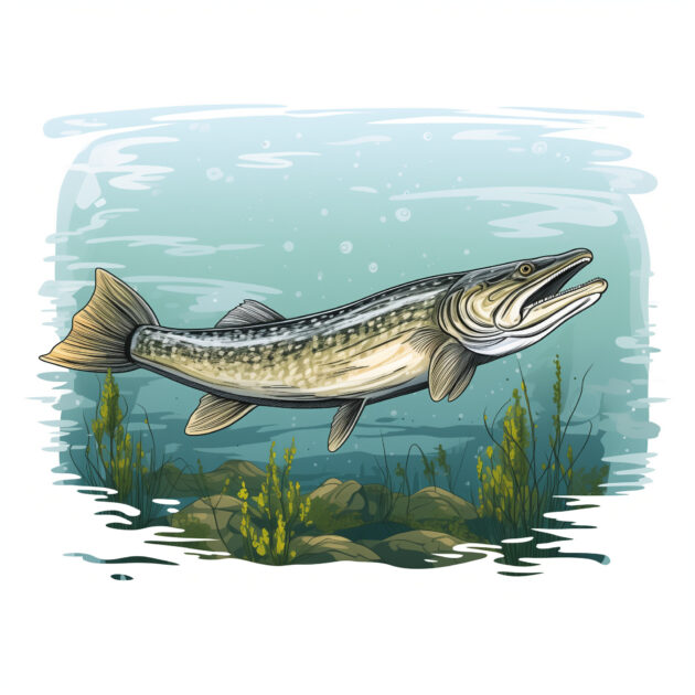 Northern Pike Coloring Page | Coloring Pages Mimi Panda