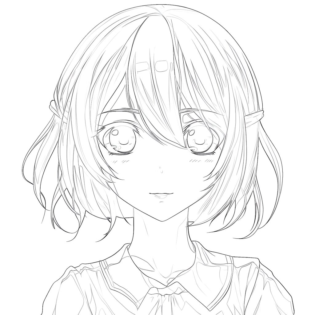 high detail anime coloring sheets