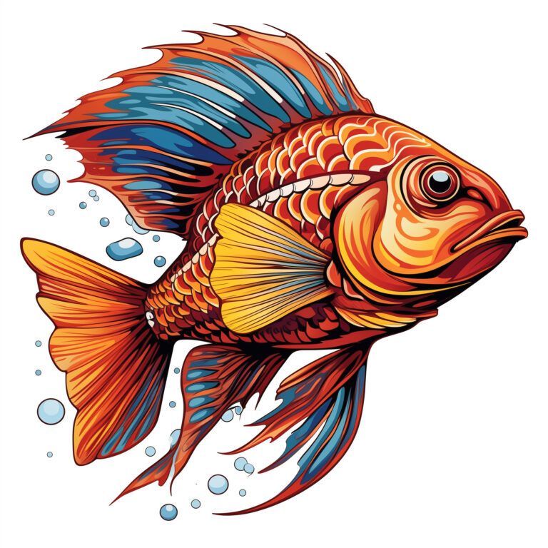 Sea Fish Coloring Pages | Coloring Pages Mimi Panda