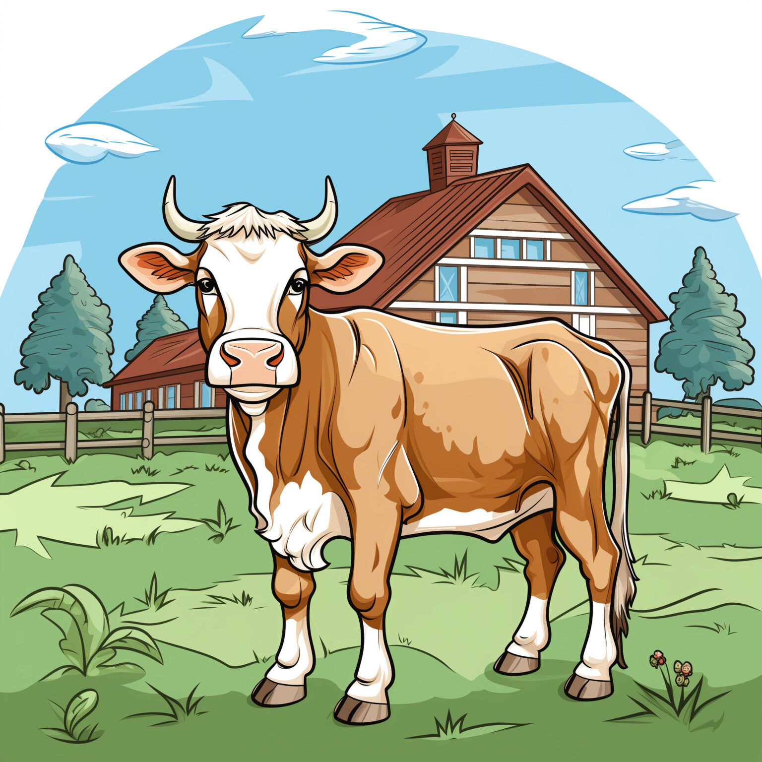 Color Page Cow Coloring Page | Coloring Pages Mimi Panda