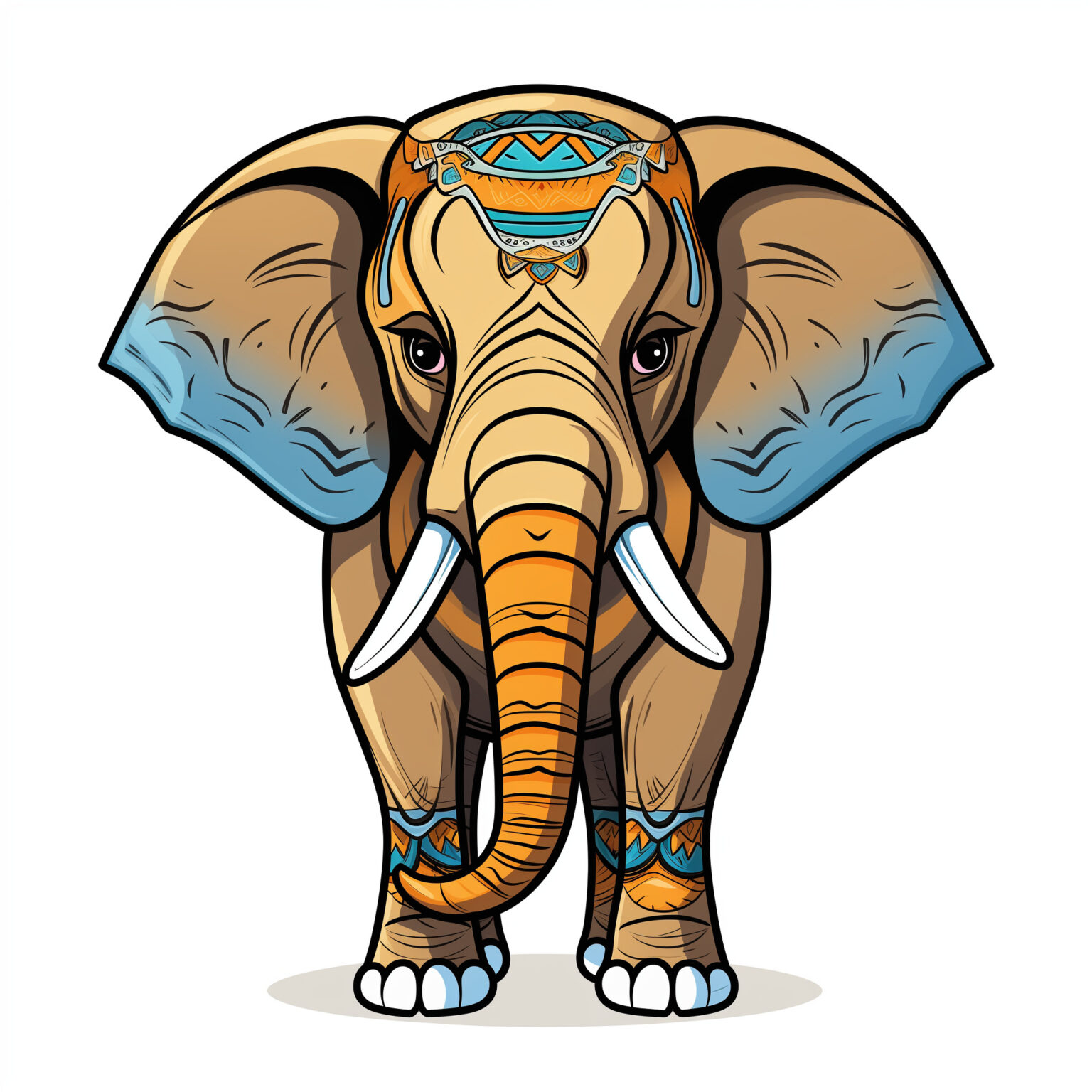 Coloring Elephant Pages | Coloring Pages Mimi Panda
