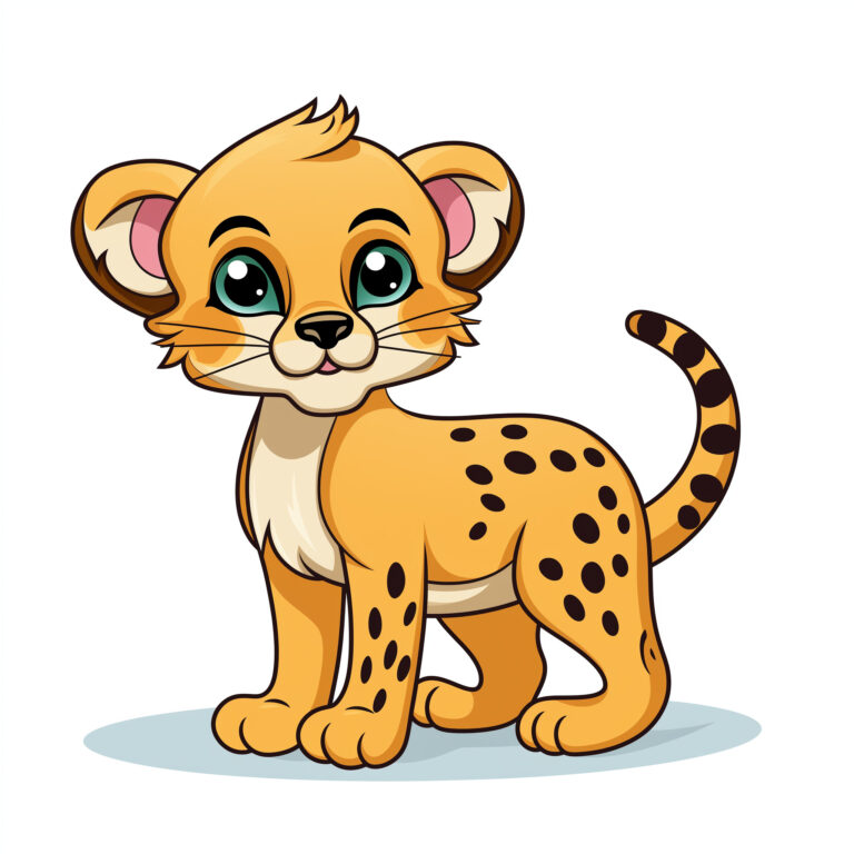 Colouring Cheetah Coloring Page | Coloring Pages Mimi Panda