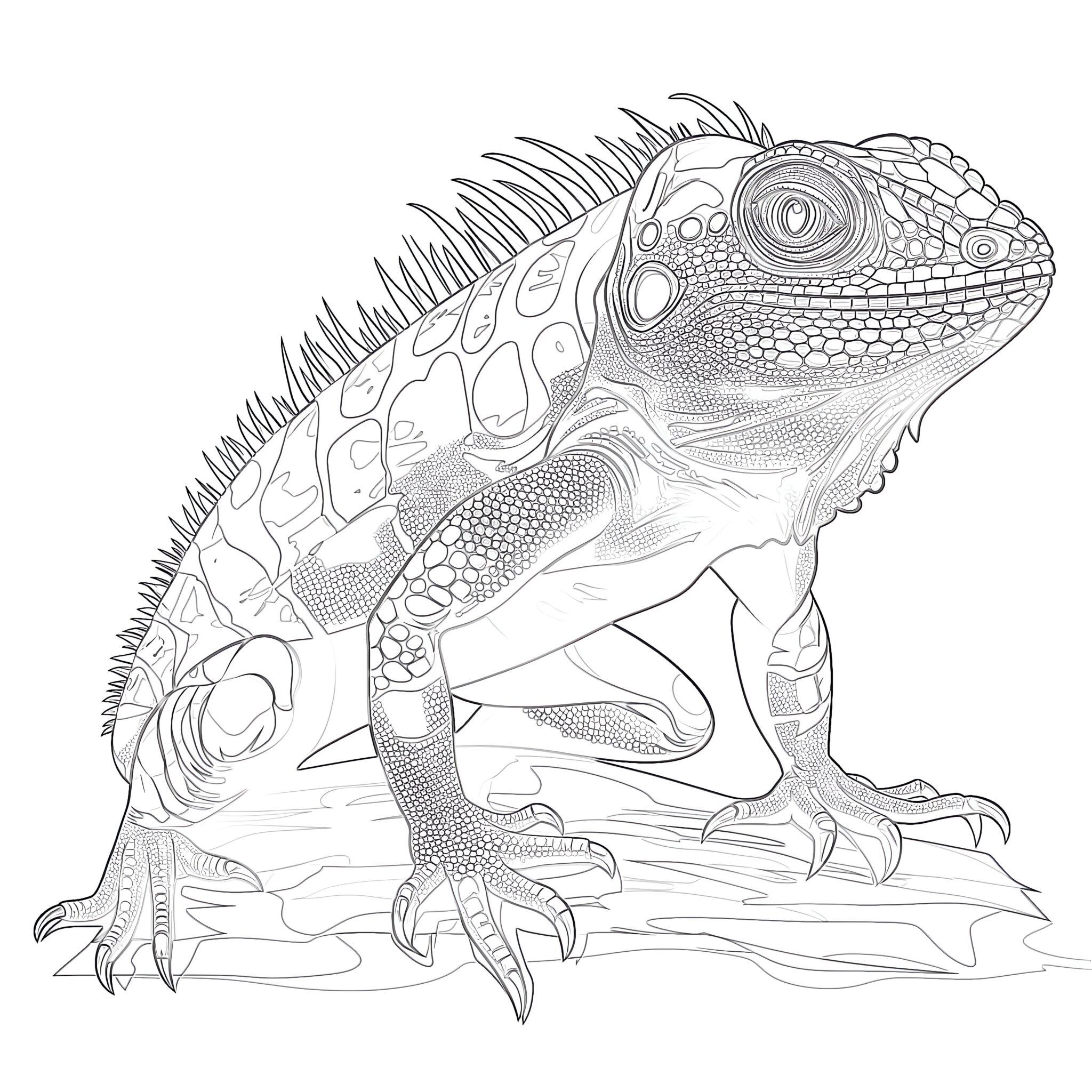 Lizard Coloring | Coloring Pages Mimi Panda