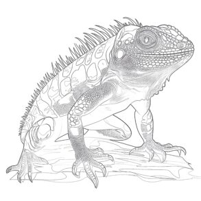 Lizard Coloring | Coloring Pages Mimi Panda
