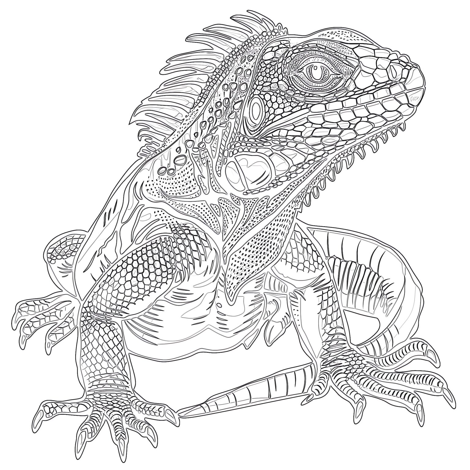 Lizard Coloring | Coloring Pages Mimi Panda