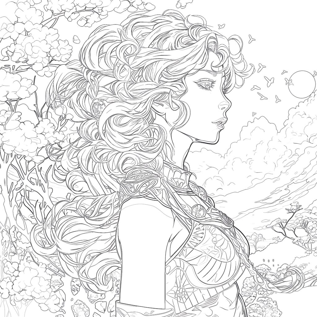 Anime Coloring Book Online | Coloring Pages Mimi Panda