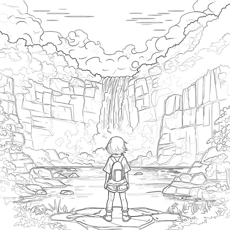 Anime Coloring Pages To Print Out | Coloring Pages Mimi Panda