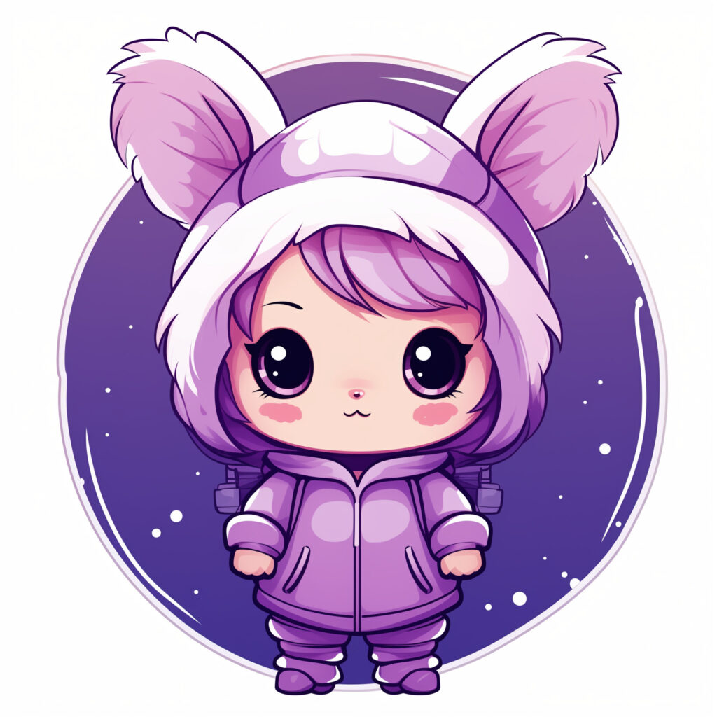 Cute Anime Coloring Sheet Coloring Page | Coloring Pages Mimi Panda