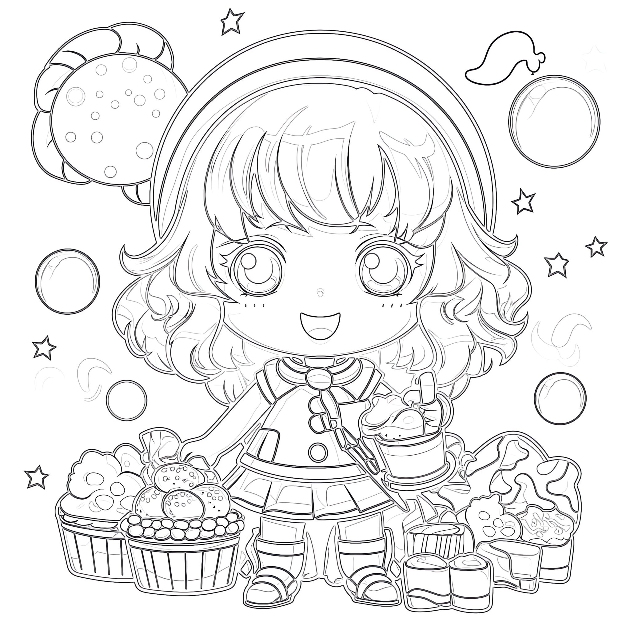 Free Anime Printable Coloring Pages | Coloring Pages Mimi Panda Free Anime Printable Coloring Pages | Coloring Pages Mimi Panda