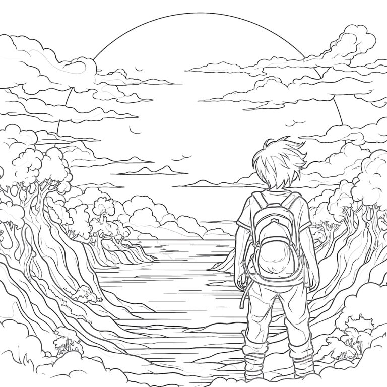 Anime Coloring Printables | Coloring Pages Mimi Panda