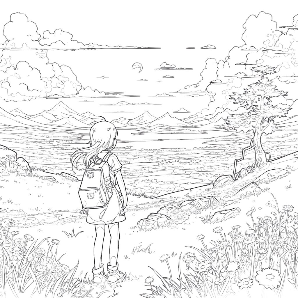 Anime Coloring Sheets Printable | Coloring Pages Mimi Panda