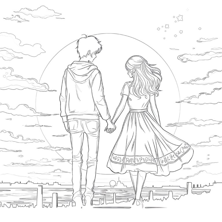 Anime Coloring Pages Online | Coloring Pages Mimi Panda