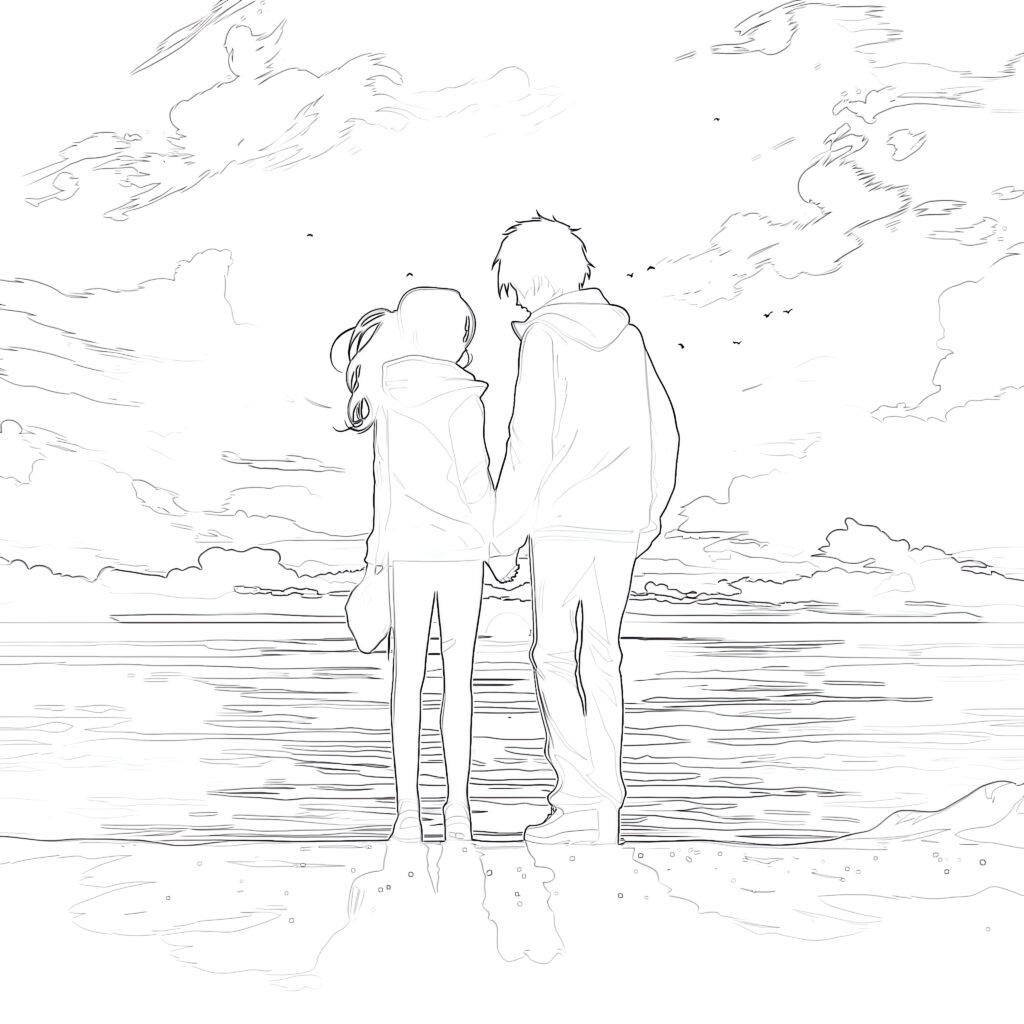 Anime Drawing To Colour | Coloring Pages Mimi Panda