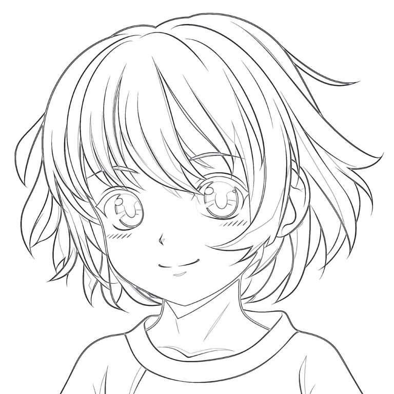 Anime Manga Coloring Pages With Animated Effects | Coloring Pages Mimi ...