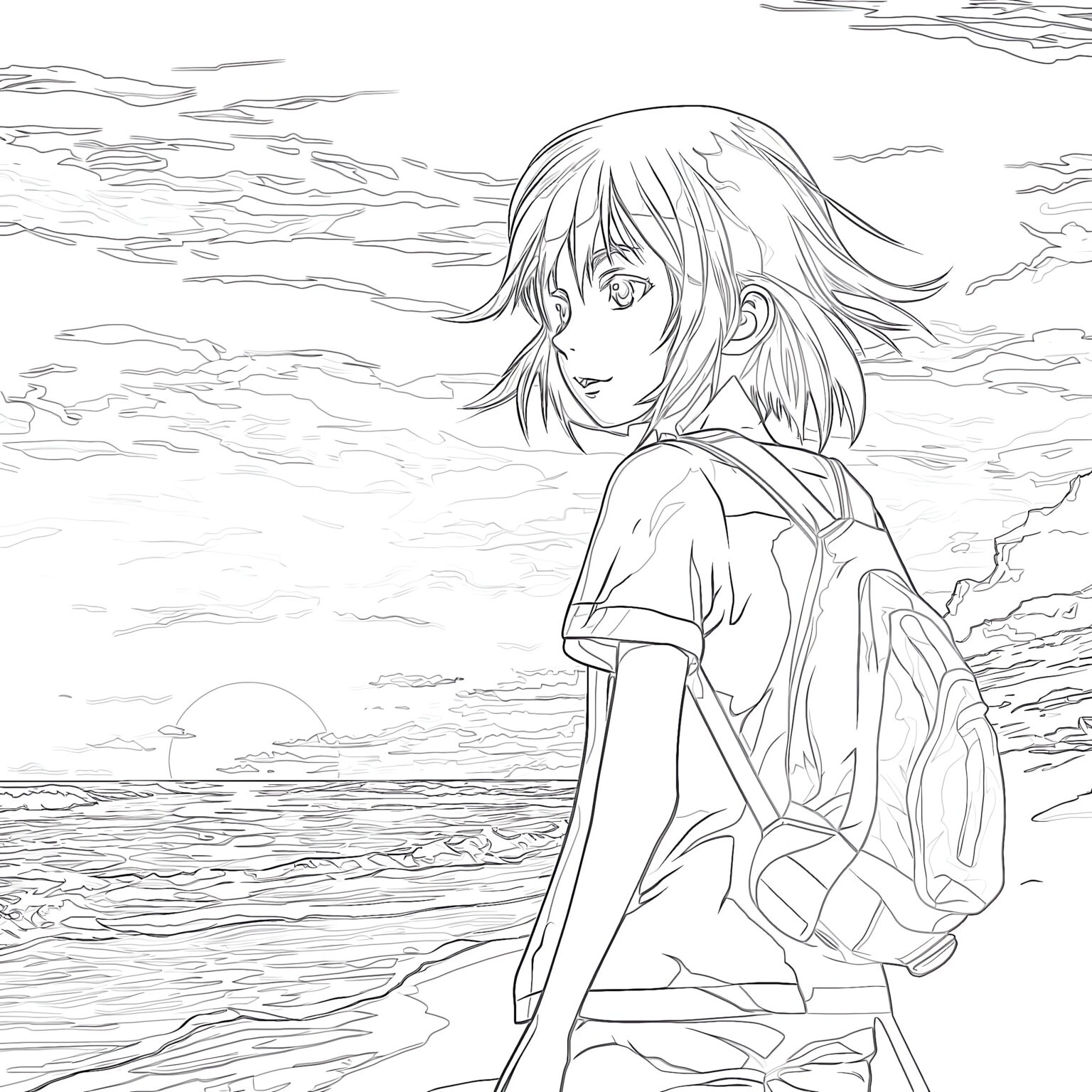 Best Anime Coloring Pages | Coloring Pages Mimi Panda