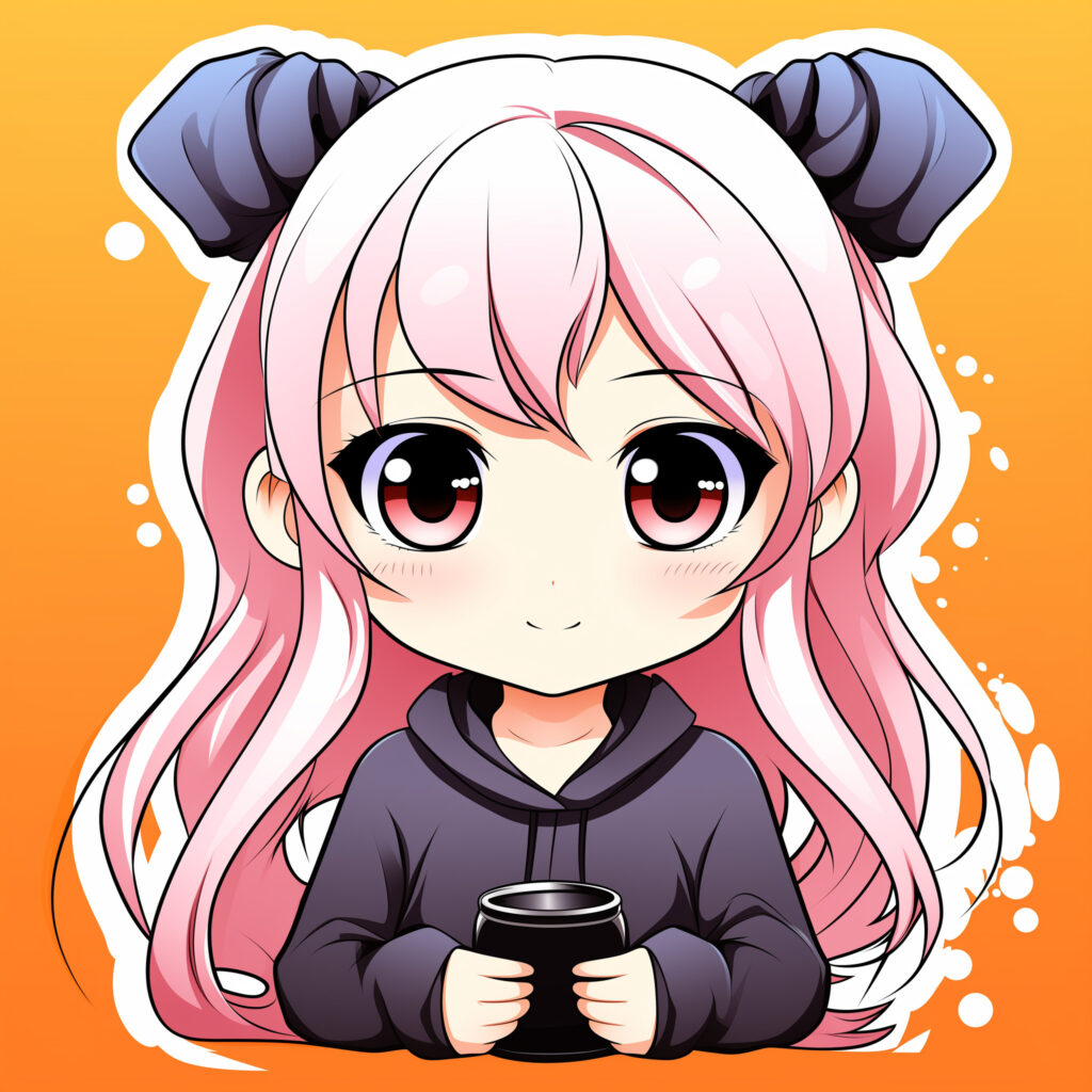 Coloring Cute Anime | Coloring Pages Mimi Panda