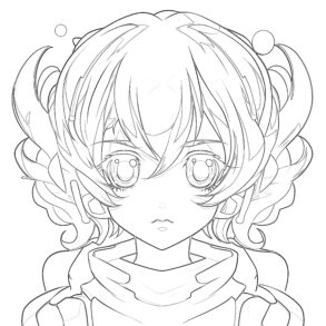 Coloring Worksheets Anime | Coloring Pages Mimi Panda