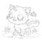 Cute Anime Cat Coloring Pages | Coloring Pages Mimi Panda