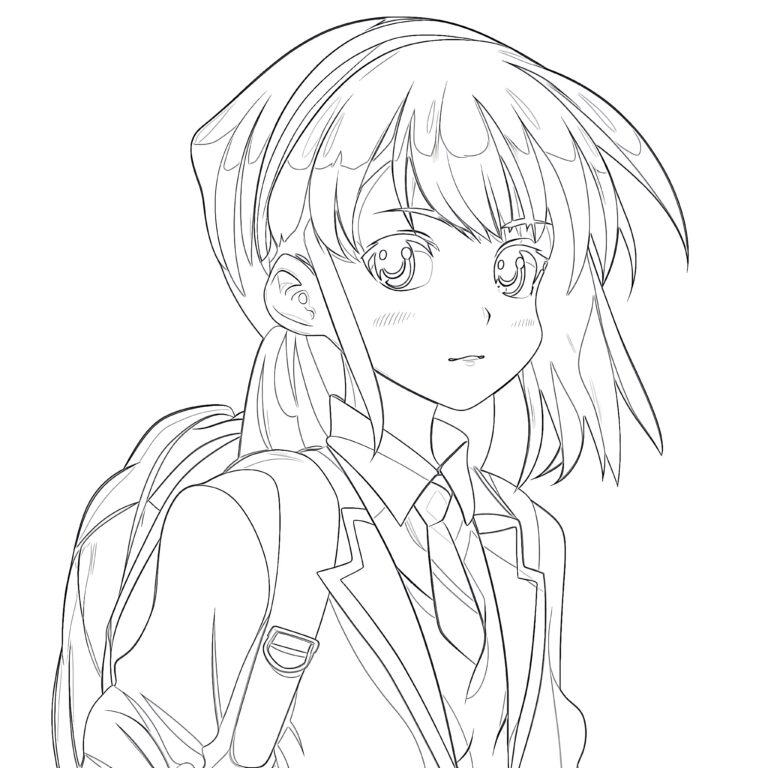 Cute Anime Coloring Book | Coloring Pages Mimi Panda