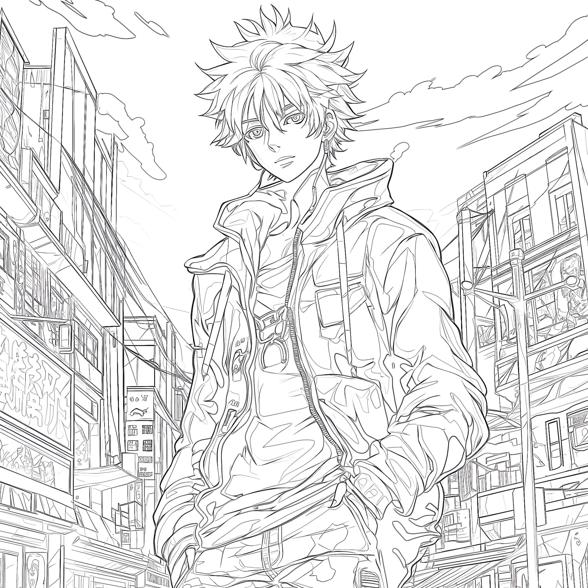 Anime Coloring Pages | Coloring Pages Mimi Panda