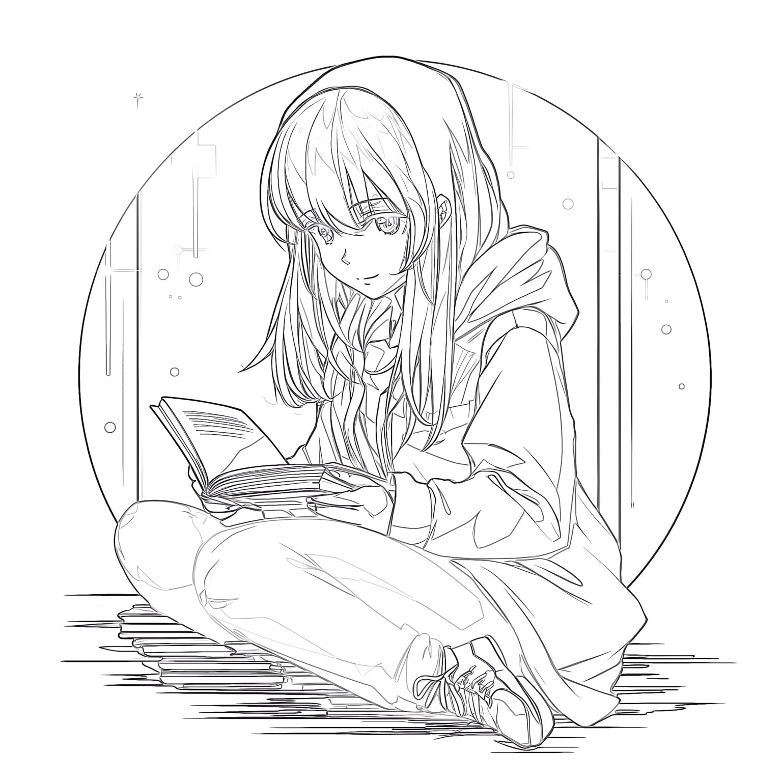 Anime Coloring Pages | Coloring Pages Mimi Panda