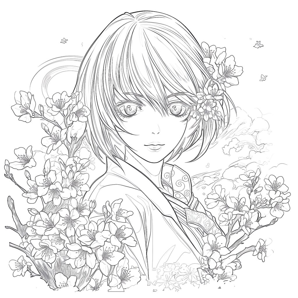 Free Printable Anime Pictures | Coloring Pages Mimi Panda