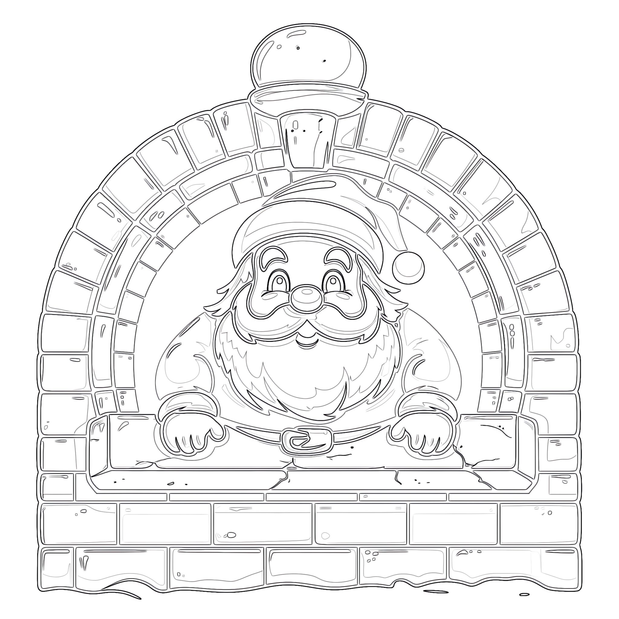 Color By Number Santa Claus Coloring Page | Coloring Pages Mimi Panda