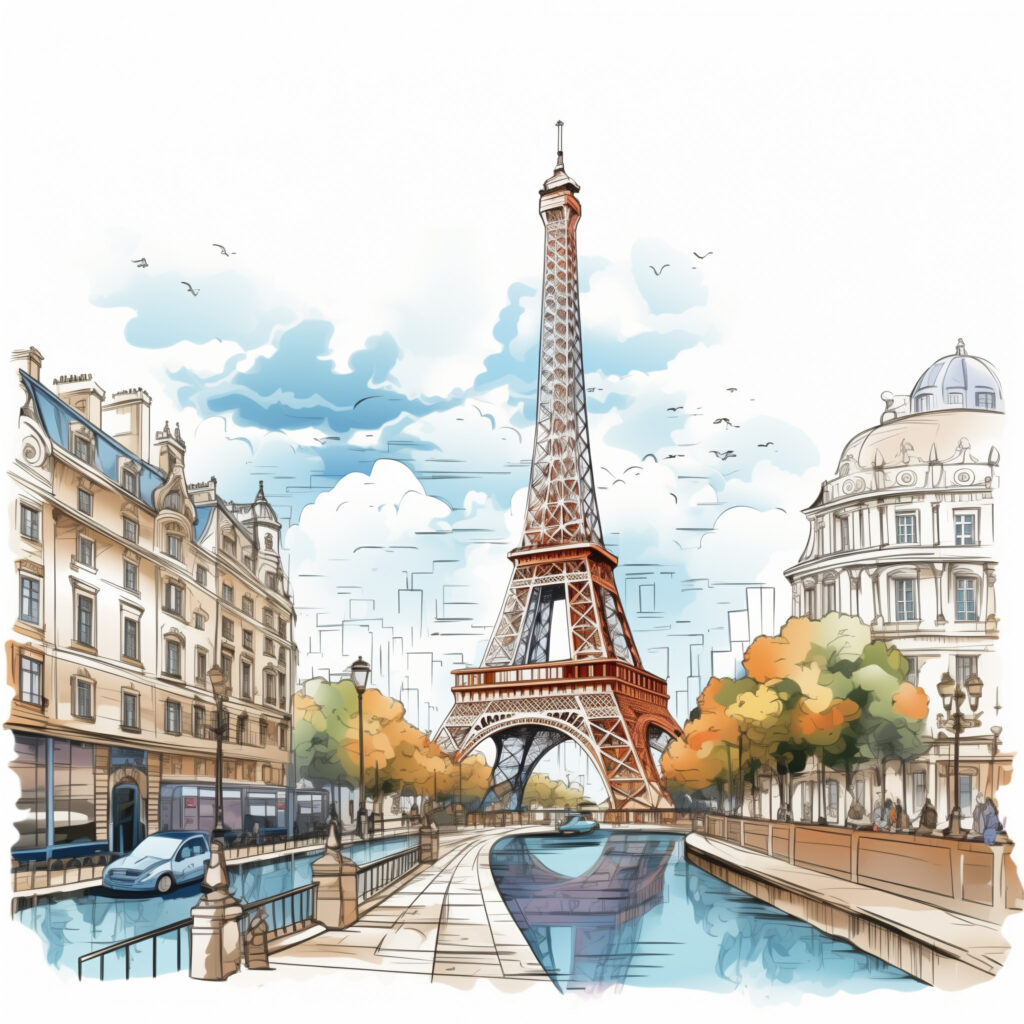 Famous Buildings Coloring Pages | Coloring Pages Mimi Panda