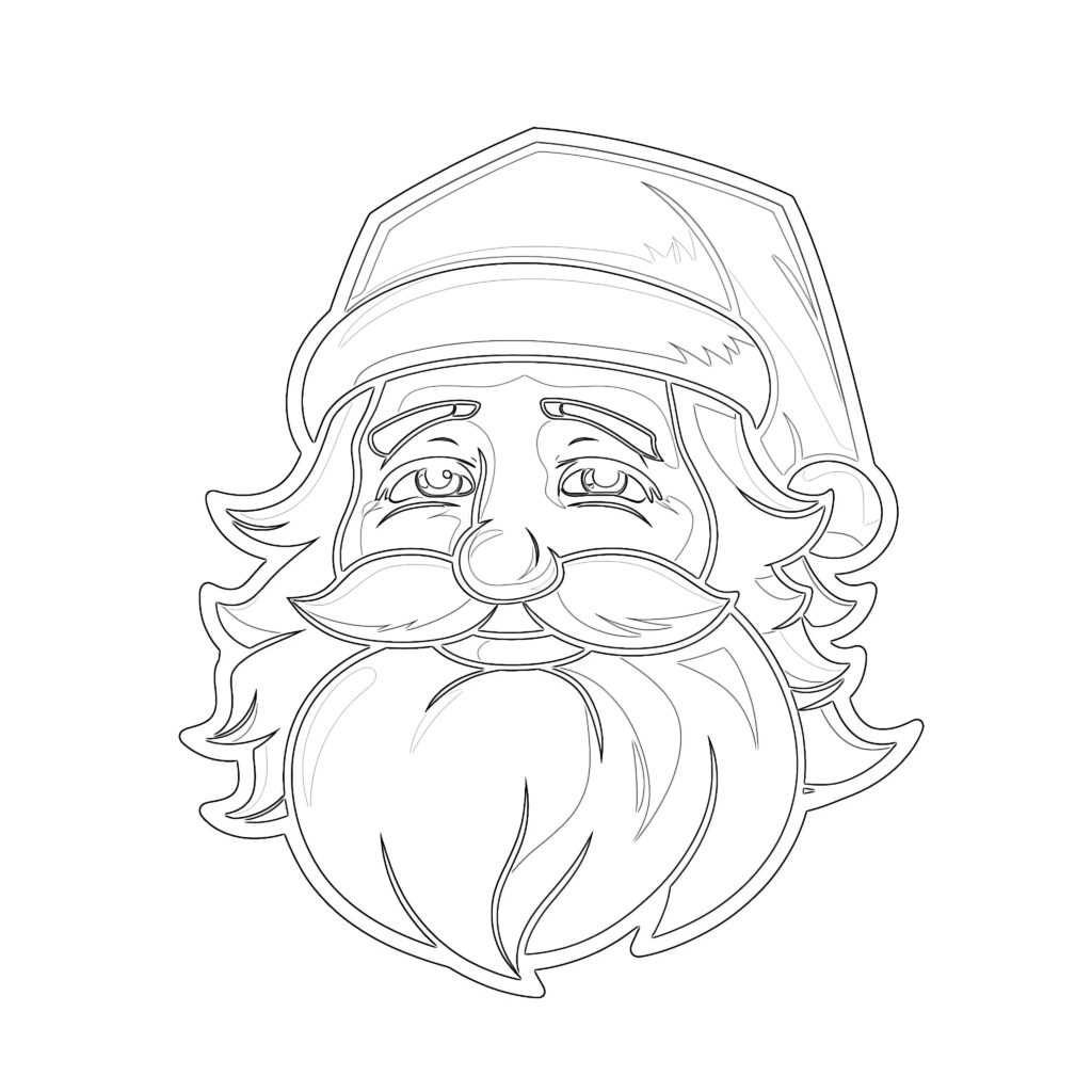 Father Christmas Coloring Pages | Coloring Pages Mimi Panda
