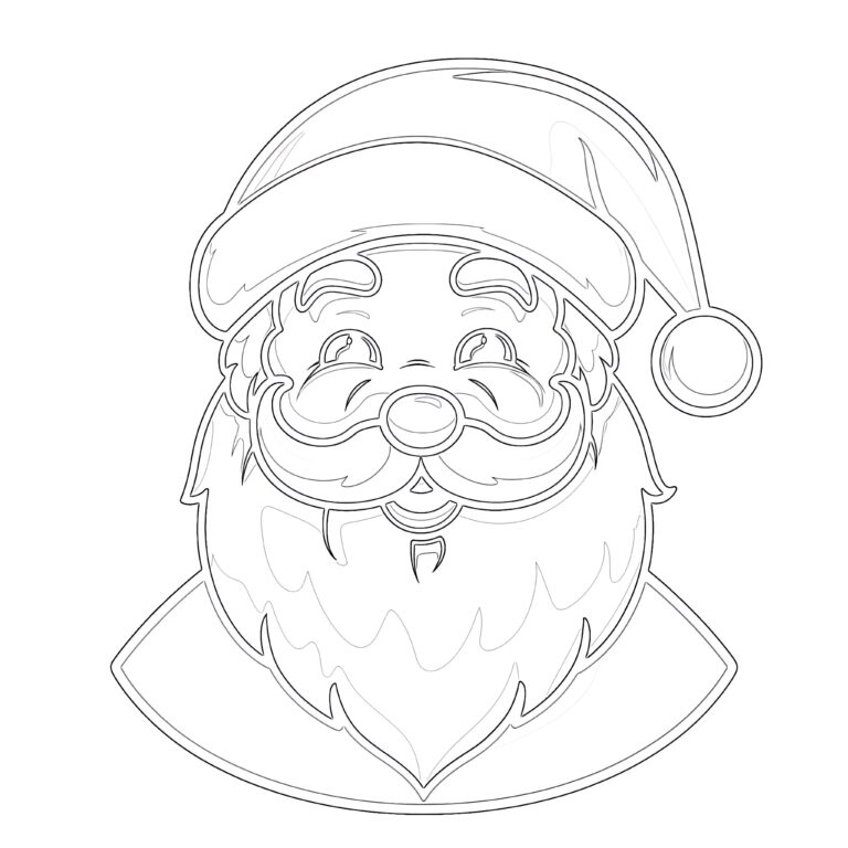 Father Christmas Coloring Pages | Coloring Pages Mimi Panda