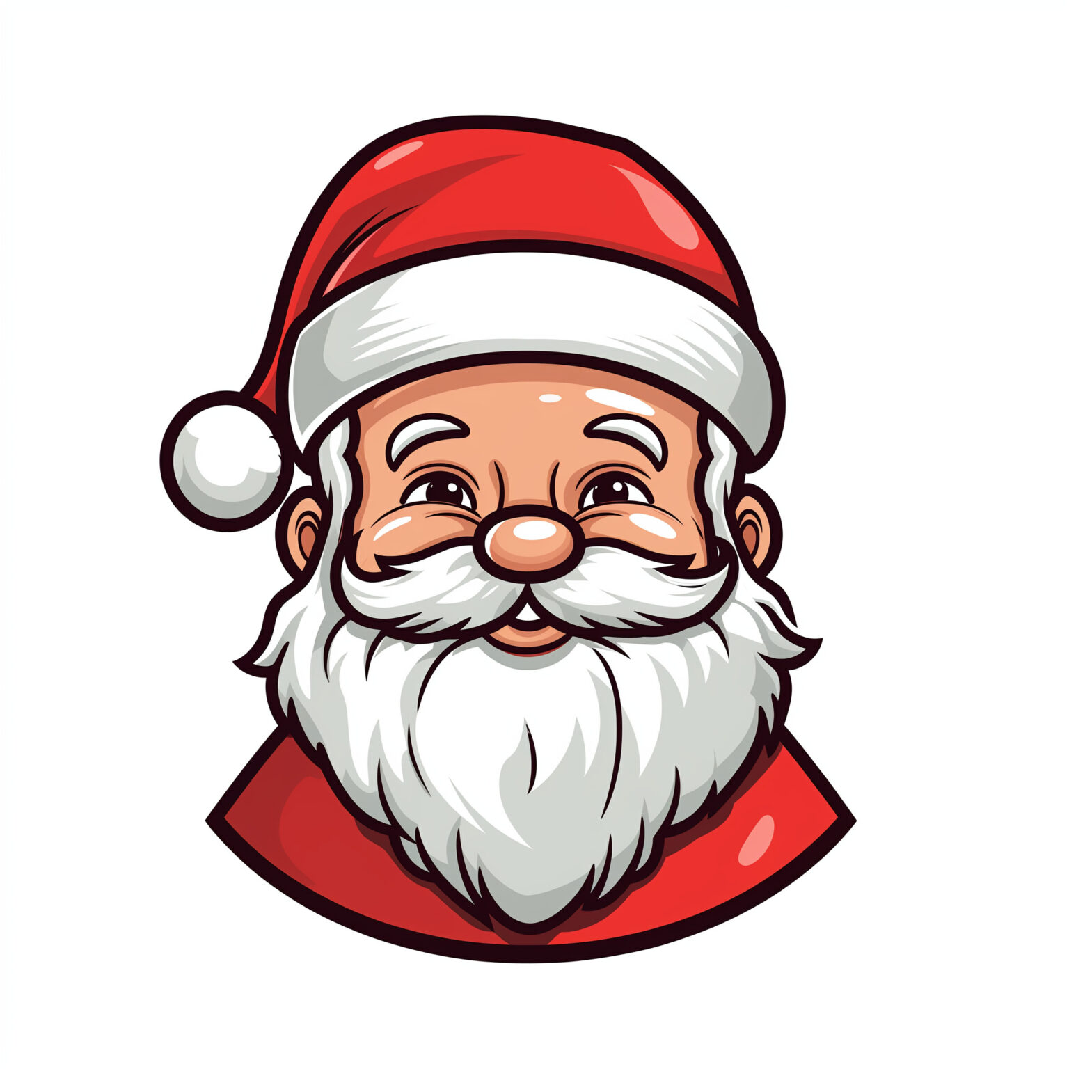 Father Christmas Pictures To Print | Coloring Pages Mimi Panda