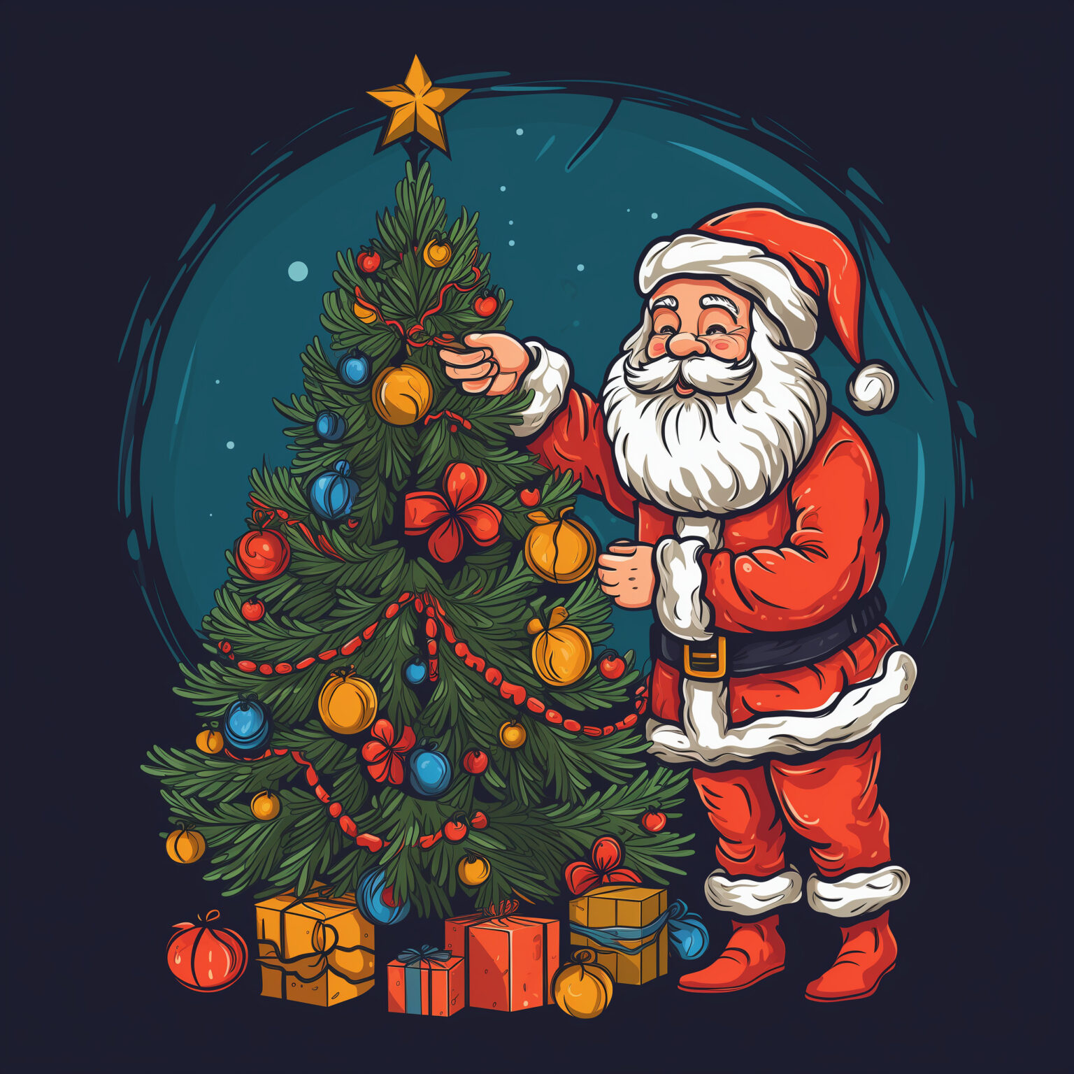 Santa Colouring In Picture | Coloring Pages Mimi Panda