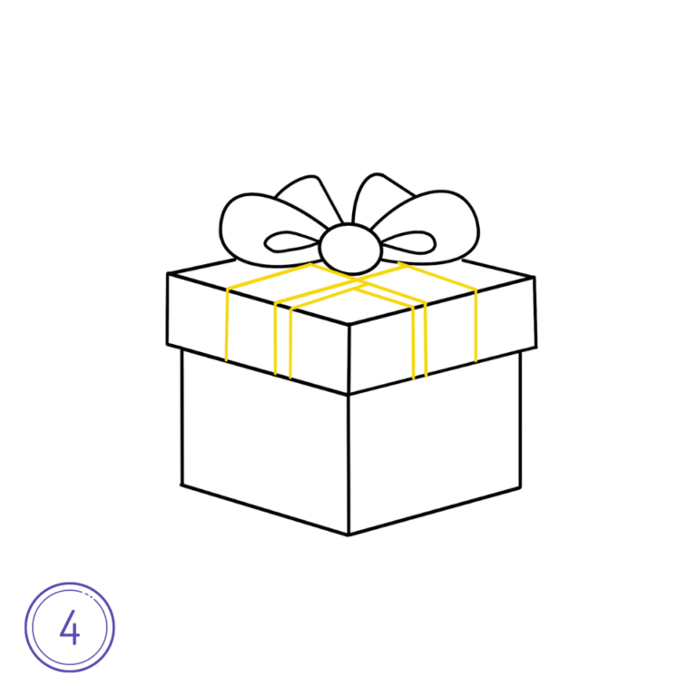 How to Draw a Present: A Step-by-Step | How to Mimi Panda