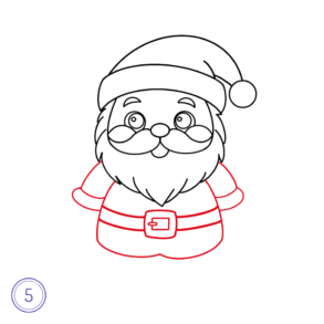 How To Draw Cartoon Santa Claus: A Step-by-Step | How to Mimi Panda