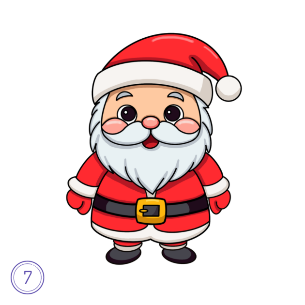 How To Draw Cartoon Santa Claus: A Step-by-Step | How to Mimi Panda