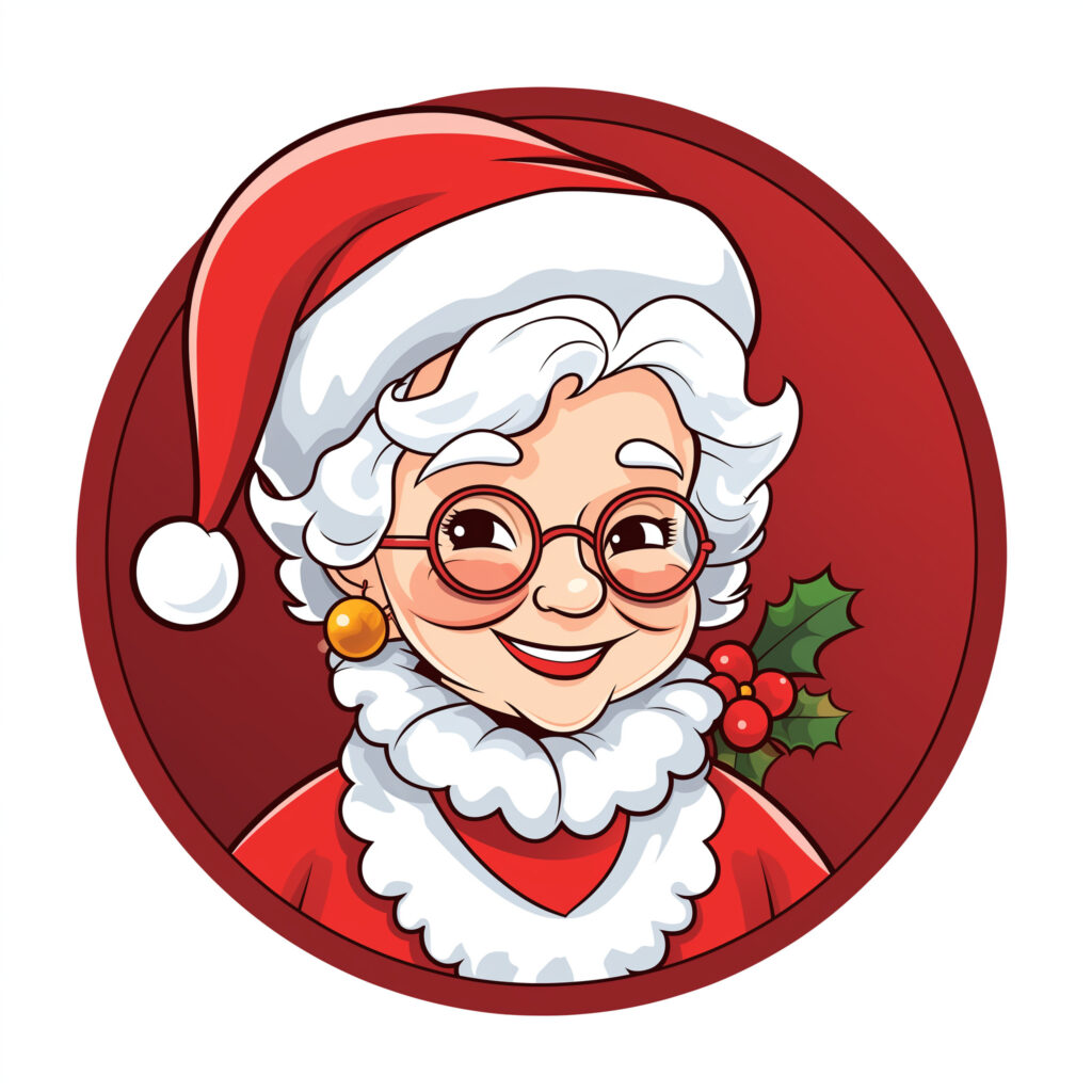Mrs Claus Coloring | Coloring Pages Mimi Panda