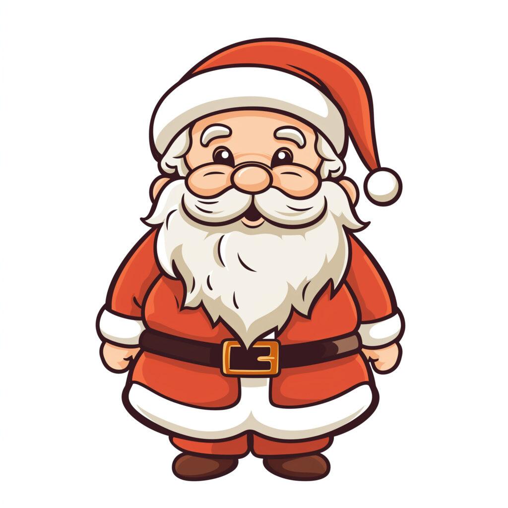 Santa Christmas Coloring | Coloring Pages Mimi Panda