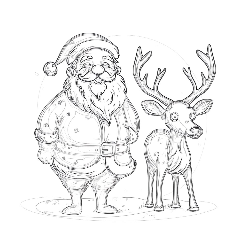 Free Printable Coloring Pages of Santa Claus: Unleash Your Creativity ...