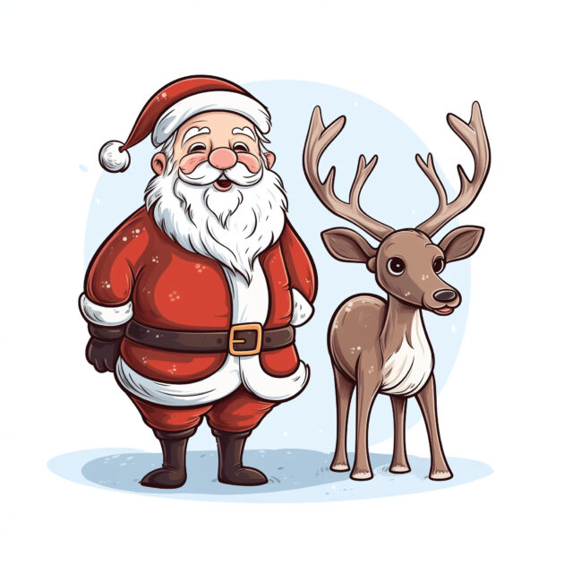 Santa Claus Color Images | Coloring Pages Mimi Panda